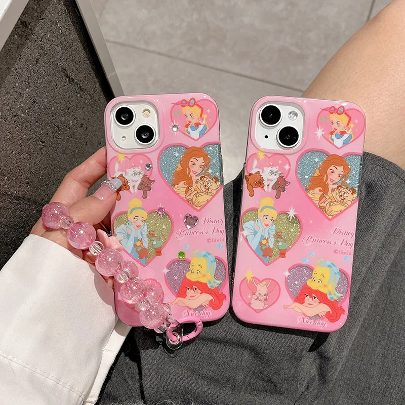 Glitter-Disney-The-Little-Mermaid-Princess-Phone-Cases-For-iPhone-15-14 ...