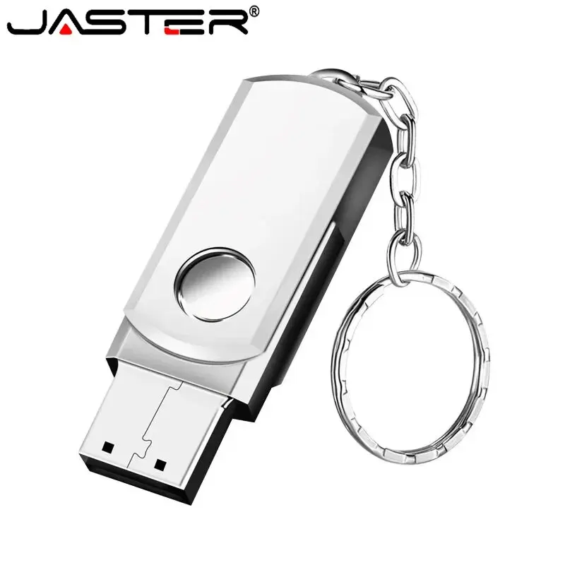 JASTER-Rotatable-Metal-USB-2-0-Flash-Drives-64GB-Key-Chain-Pen-Drive ...