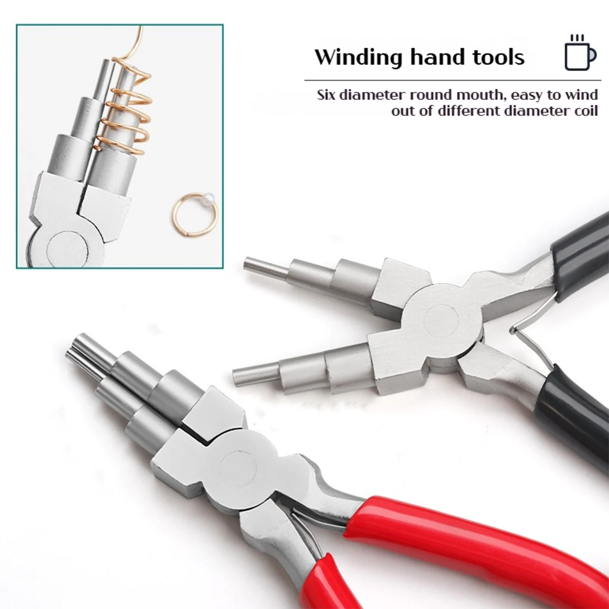 Six-section wire winding pliers, work/handmade DIY six-in-one jewelry ...