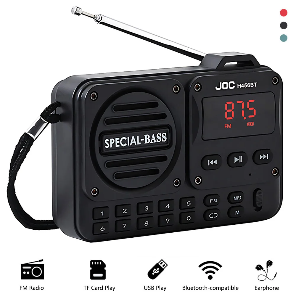 Portable-FM-Radio-Pocket-FM-Radios-Receiver-Wireless-Bluetooth-Speaker ...
