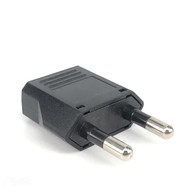 1pcs Power Plug Adapter US To EU Euro Europe Plug Power Plug Converter ...