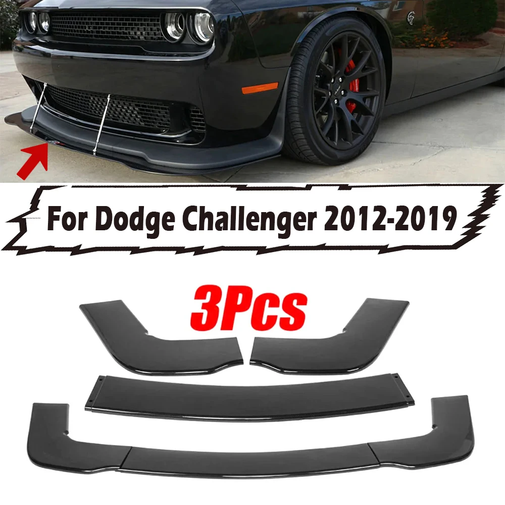 Front-Bumper-Lip-Diffuser-Splitters-Deflector-Lips-Body-Kit-For-Dodge ...