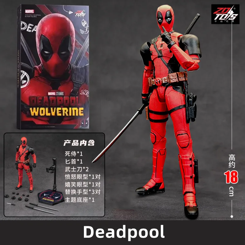 Figuras de acción de Deadpool y Wolverine de la película ZD Toys a escala 1:10, colección de ...