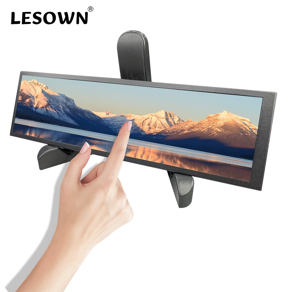 LESOWN-8-8-inch-Bar-mini-Monitor-Touch-Screen-Secondary-Monitor ...
