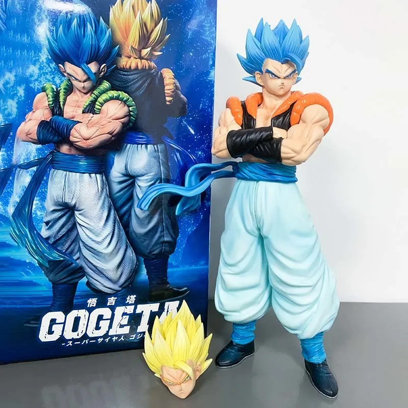 Figura de acción de Super Saiyan Gohan, pelo amarillo y azul, postura ...