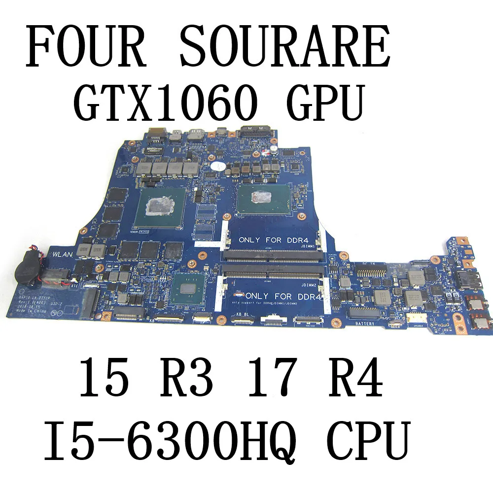 For DELL Alienware 17 R4 15 R3 Laptop Motherboard with I5-6300HQ CPU ...