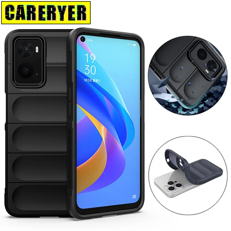 Silicone Shockproof Phone Case For OPPO A36 A57 A76 Solid Color Anti ...