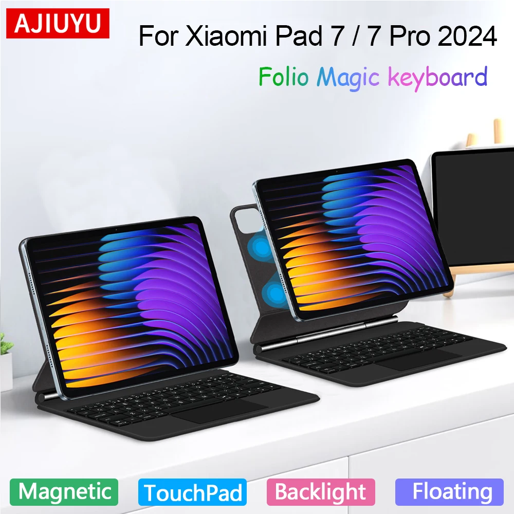 Magic Backlight Keyboard Folio with Smart Magnetic Cover and TouchPad ...
