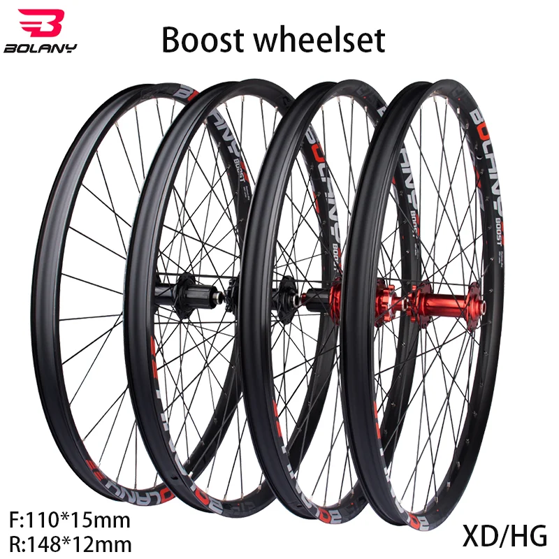 Bolany Mtb Bike Wheelset 29 27.5 Boost Wheel Thru Axle Hub 110*15 148 ...