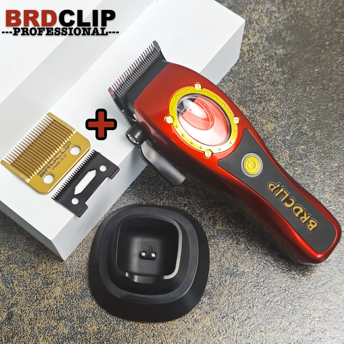 BRDCLIP-BRD100-Blade-Set-Professional-Electric-Barber-8000RPM-Brushed ...