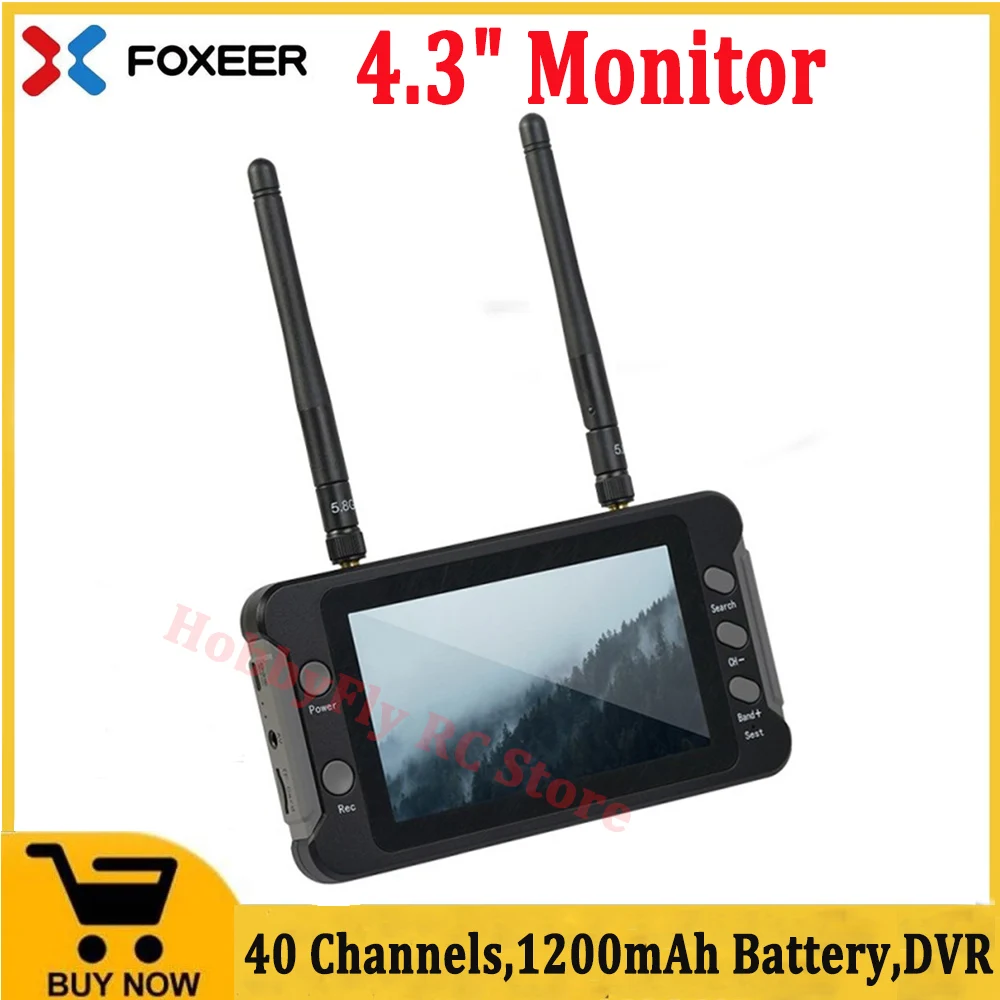 Foxeer-4-3-FPV-Monitor-5-8G-40CH-Build-in-High-Sensitivity-Dual ...