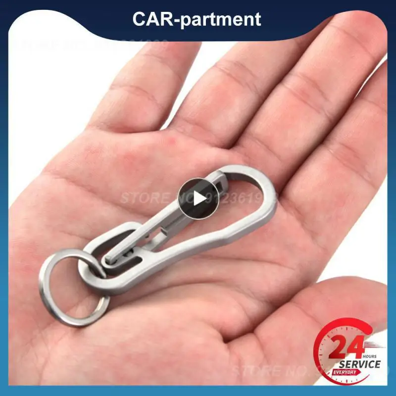 Stainless-Steel-Keychain-Car-Key-Rings-Interior-Accessories-Keyring ...