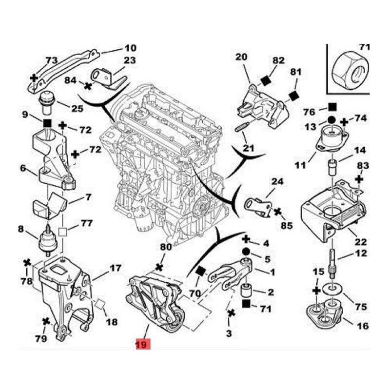 Soporte-inferior-del-motor-para-Peugeot-Citroen-Xsara-Picasso ...