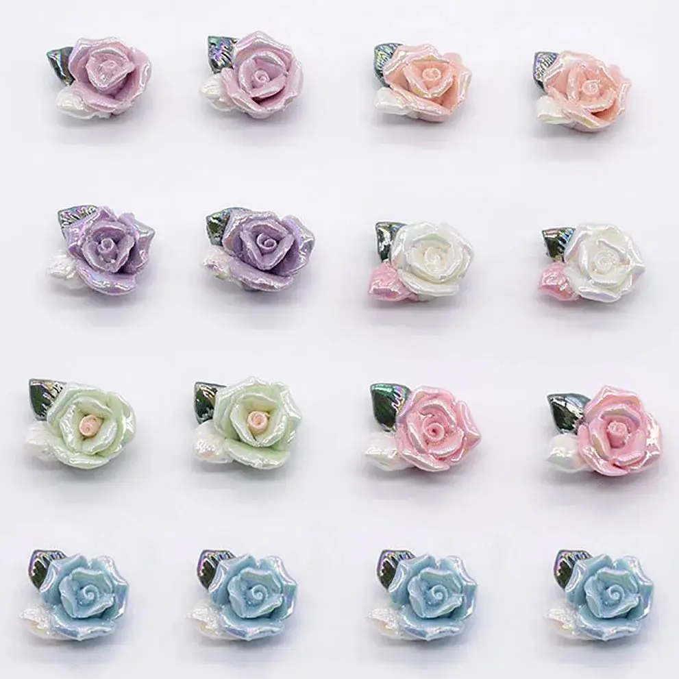 Ceramic-Rose-Flower-Shape-Perforated-Fashion-Elegant-Versatile-DIY ...