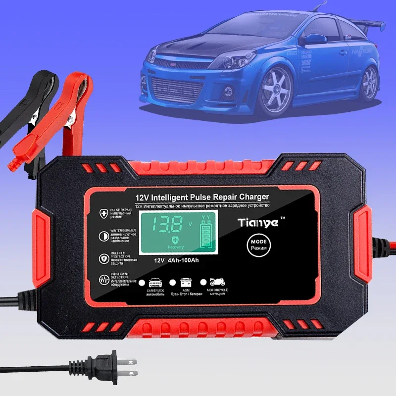 Automatic-Car-Battery-Charger-For-Truck-Motorcycle-Lawn-Mower ...