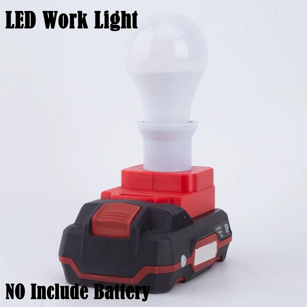 Cordless-Portable-LED-Work-Light-E27-Bulb-For-Lidl-Parkside-X20V-Team ...