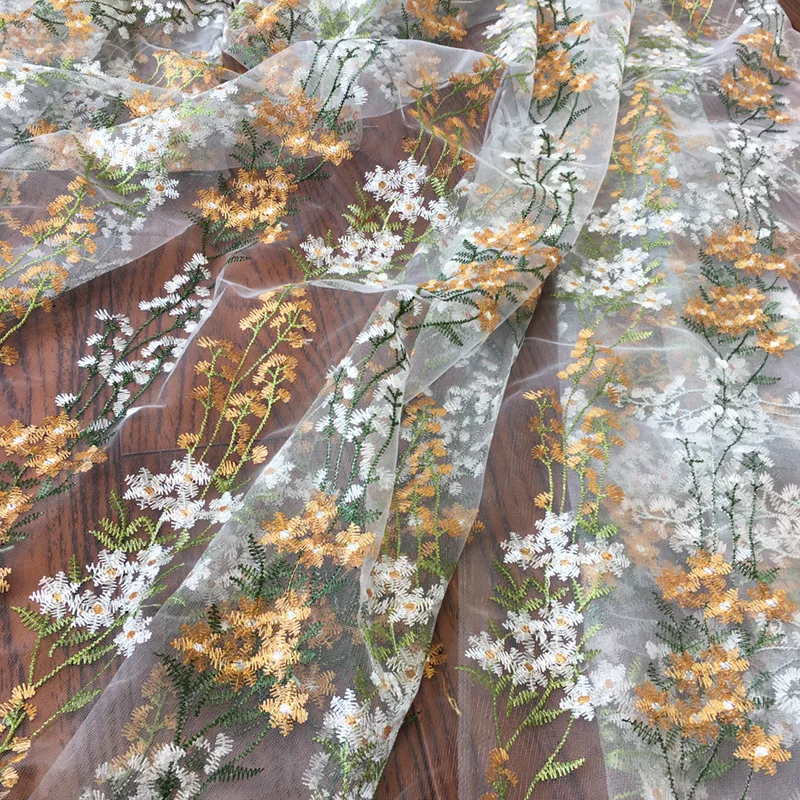 Tecido-de-renda-de-malha-de-tule-africano-macio-vestido-bordado-diy ...