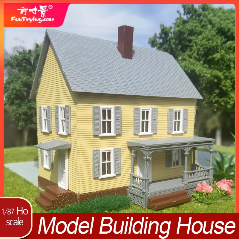 1-87-Ho-Scale-Miniature-Architectural-Model-House-Model-Dwelling-Kit ...