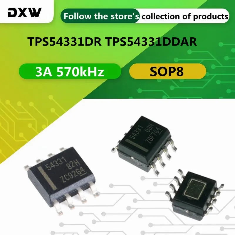 10-20PCS-Lot-54331-TPS54331-TPS54331DR-TPS54331DDAR-54331-3A-570kHz-Step-down-Converter-Buck ...