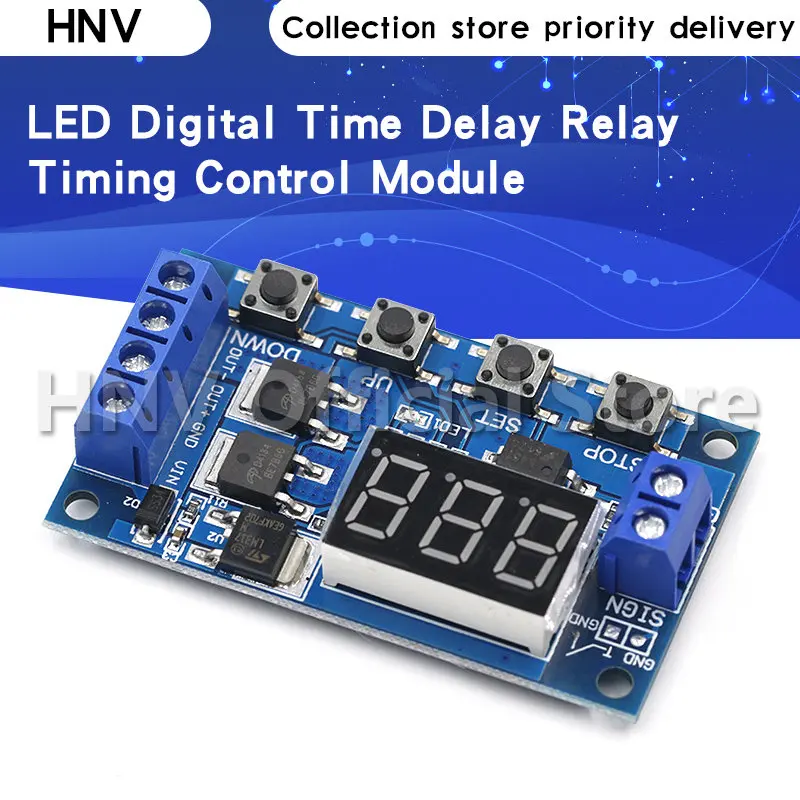 DC5-36V-Dual-MOS-LED-Digital-Time-Delay-Relay-Trigger-Cycle-Timer-Delay ...