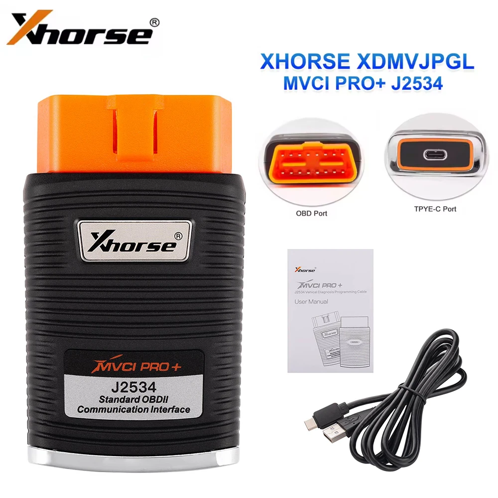 Xhorse XDMVJPGL MVCI PRO+ J2534 Diagnostic Programming Cable For Benz ...