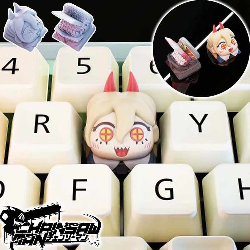 Motosserra-homem-denji-diy-keycaps-para-teclado-mec-nico-dos-desenhos ...