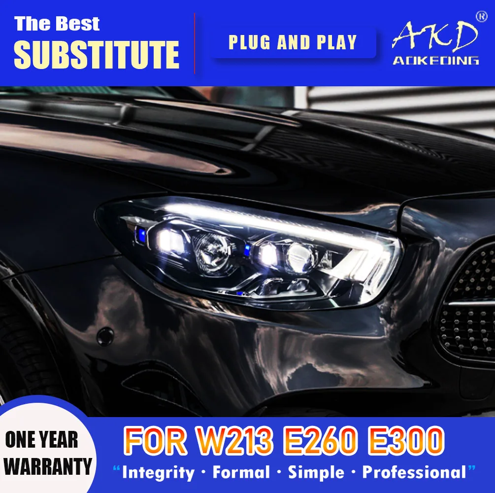 AKD-Head-Lamp-for-BENZ-W213-LED-Headlight-2021-2022-Headlights-E200 ...