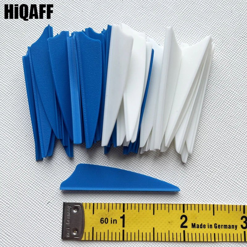 36Pcs-Hi-Q-2-Inch-Drop-Shape-Fletching-Rubber-Shield-Cut-Vane-Archery ...