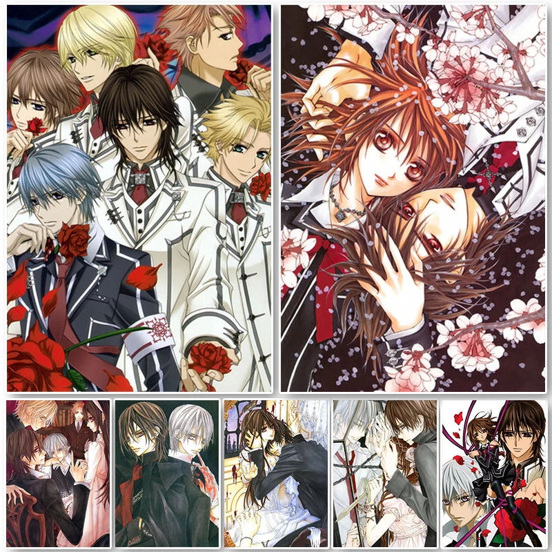 Vampire-Knight-Poster-Japanese-Anime-Wall-Art-Canvas-Painting-Picture ...