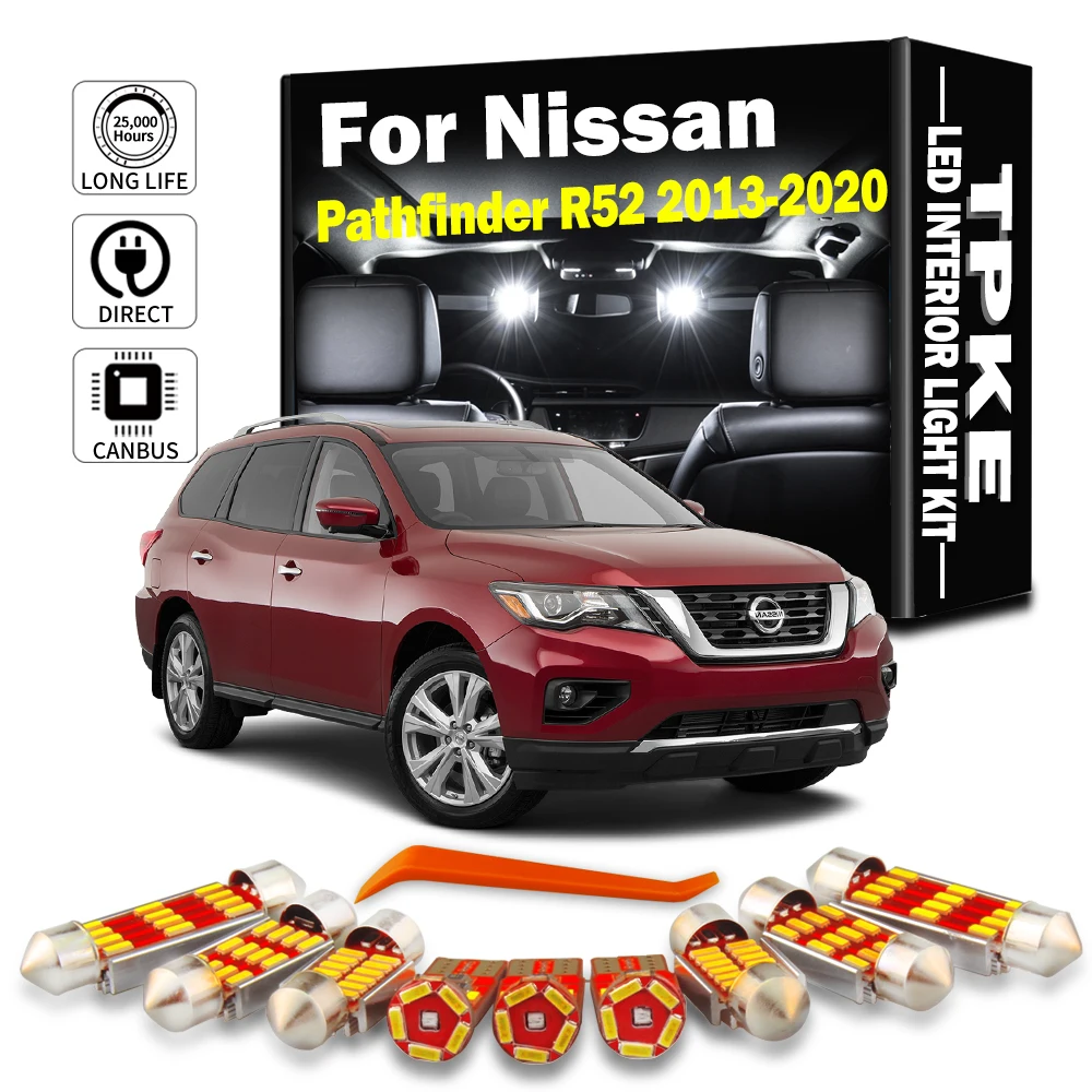 TPKE-15Pcs-For-Nissan-Pathfinder-R52-2013-2017-2018-2019-2020-Car-LED ...