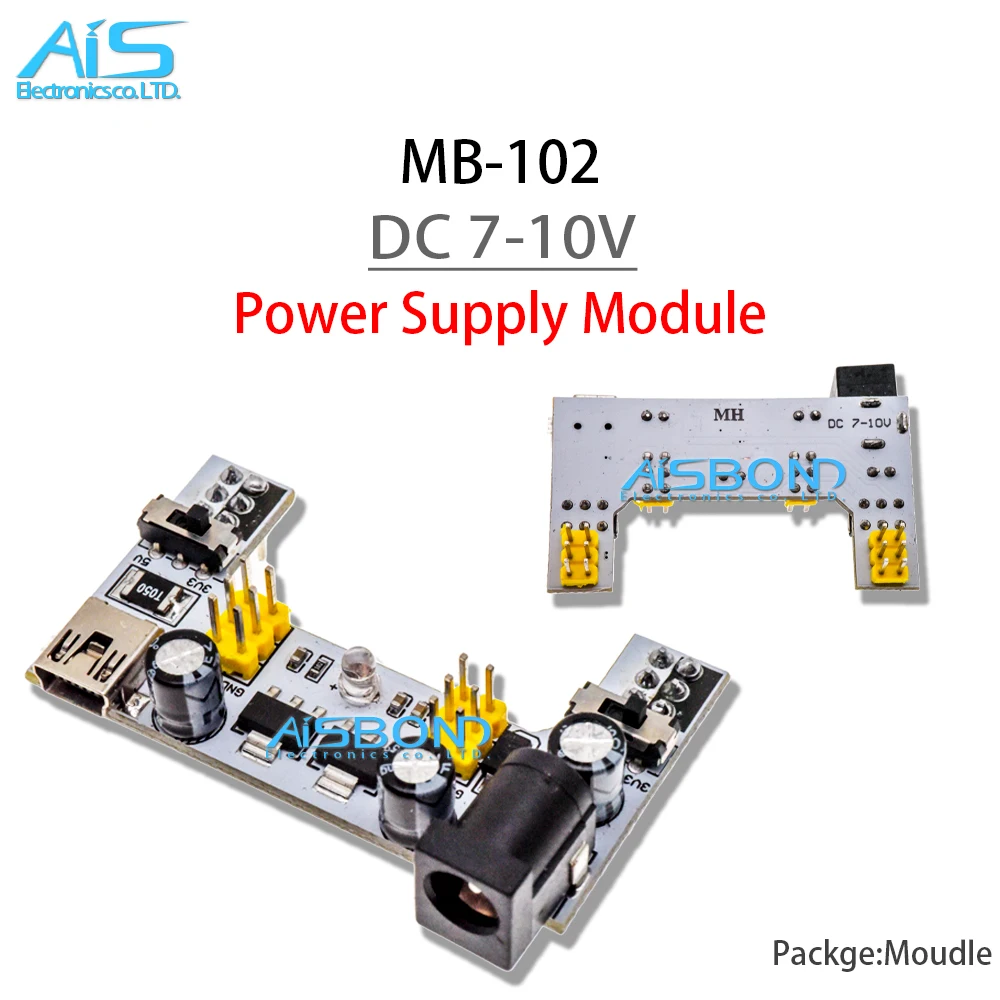 New-MB-102-MB102-DC-7-10V-Mini-USB-2-Channel-Board-Interface-Breadboard ...