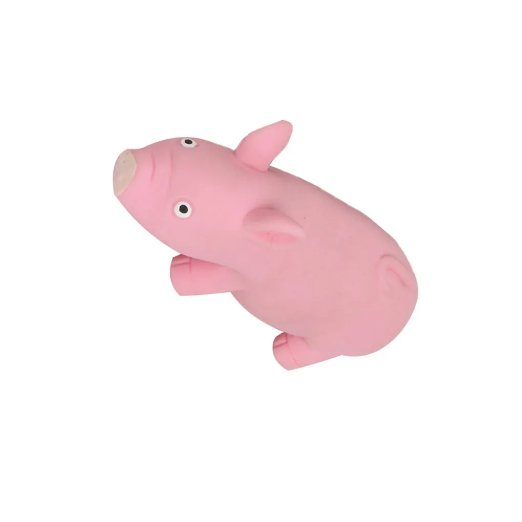 TPR Squeezing Pink Pig Toy Lovely Animal Models Sticky Venting ...