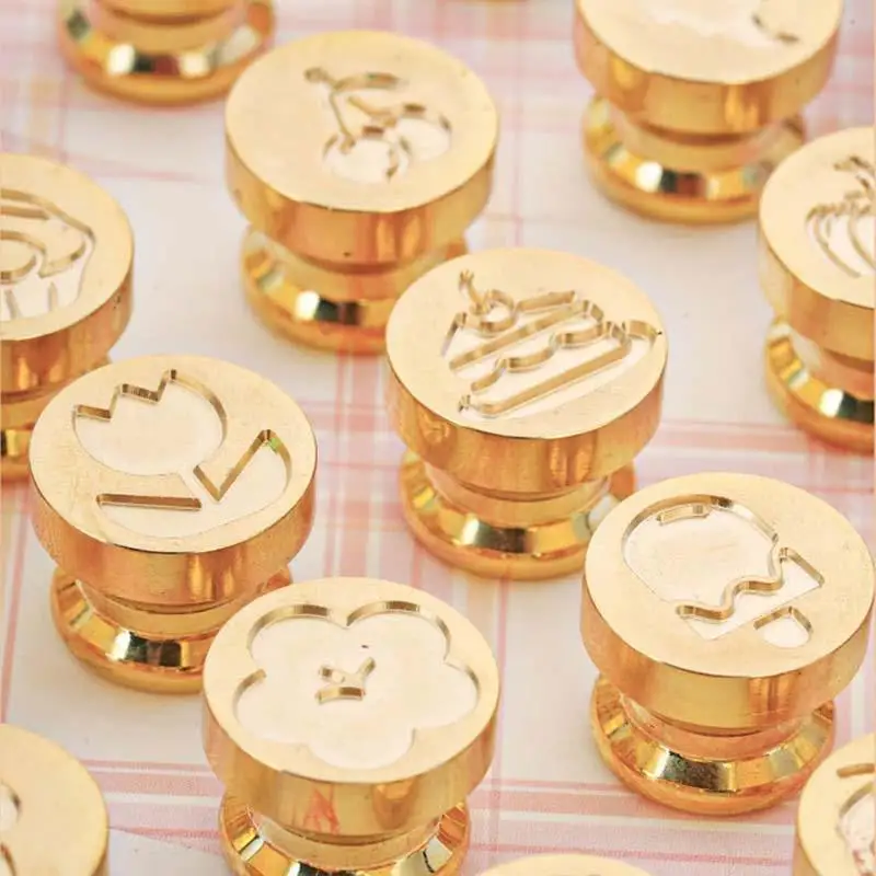 Mini-Stamps-Head-Seal-Wax-Seal-Stamp-Retro-Metal-Plant-Seal-Flower ...