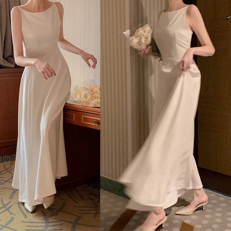 South-korea-Chic-Gentle-Sle-Light-Luxury-off-Shoulder-Advanced-Design ...
