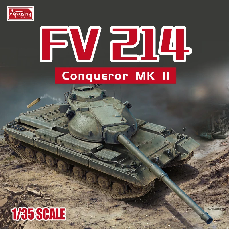 Amusing Hobby DIY toys Tank Plastic Model Kit 35A027 British Heavy Gun ...