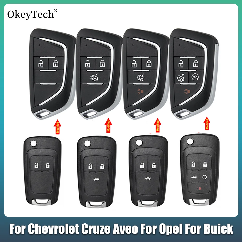 OkeyTech-Modified-Flip-Folding-Car-Key-Shell-2-3-4-5-Buttons-For ...