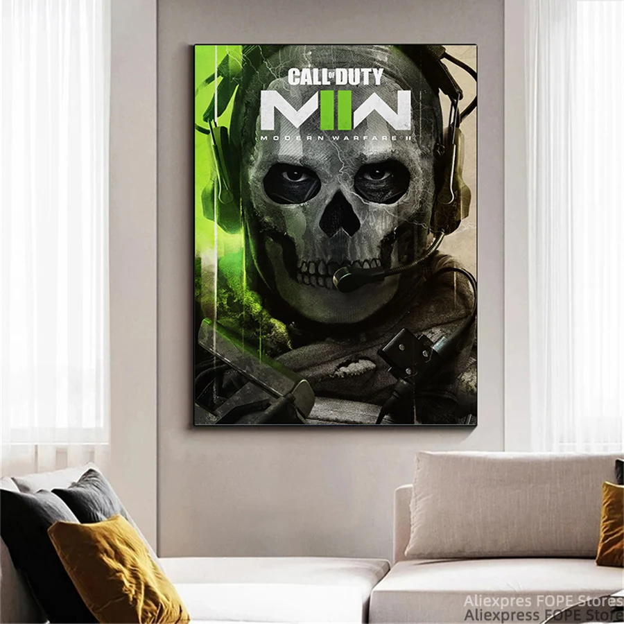 GAME Call of Duty MWII Box Art Warfare Box Art carteles lienzo pintura ...
