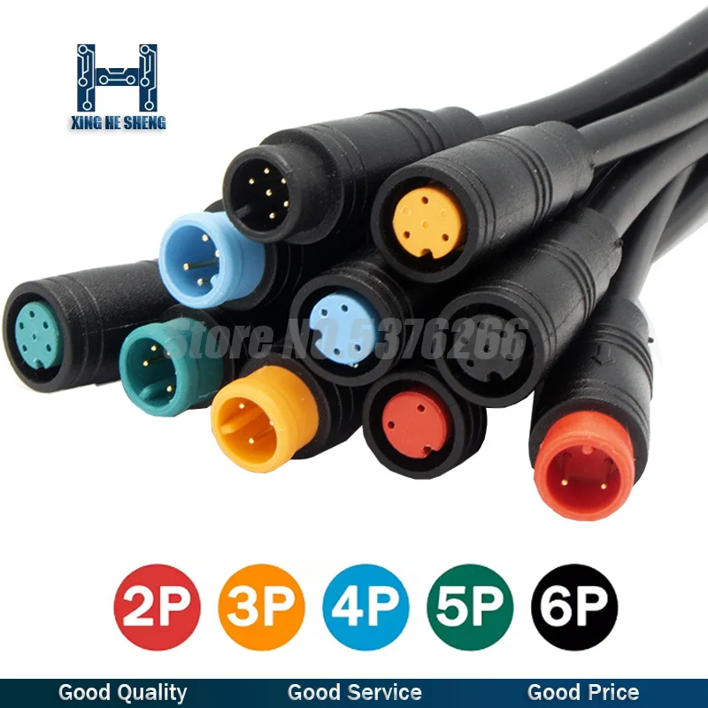 M8 2/3/4/5 Pin core m6 20CM 6mm male female Julet Electric ebike Butt ...