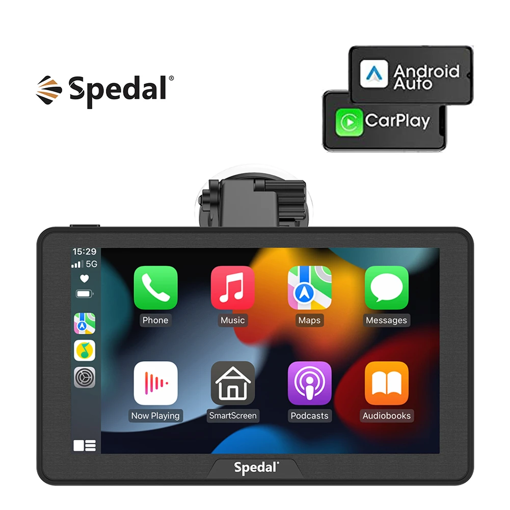 Spedal 786 Car Screen 7" IPS Touchscreen Multimedia Player Portable Car Stereo with Wireless ...