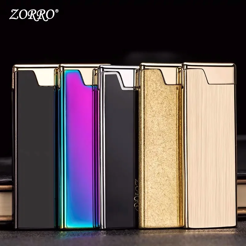 Original ZORRO Pure Copper Ultra-thin Inflatable Lighter Open Fire ...