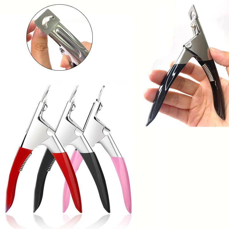 1pcs Nail Tips Nail Cutter Type U Stainless Steel Nail Clipper For ...