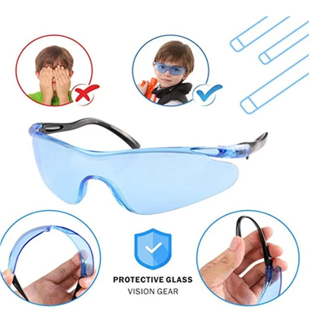Wearable-Outdoor-Goggles-Eyes-Glasses-Clear-Lens-Children-For-Nerf-Gun ...