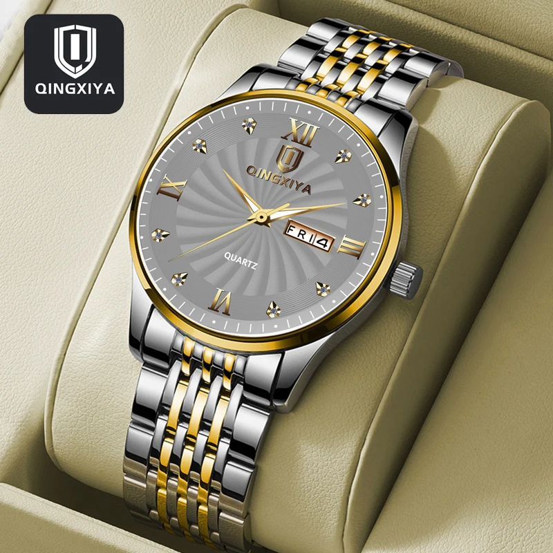 QINGXIYA-Mens-Watches-Top-Brand-Luxury-Stainless-Steel-Quartz-Watch-for ...