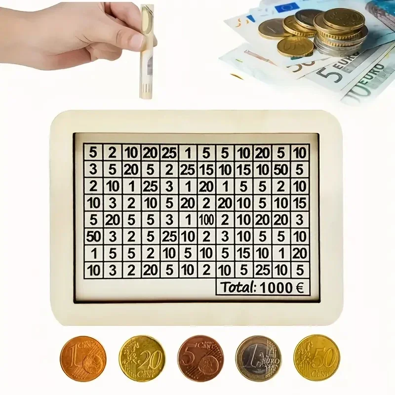 Money-Box-Piggy-Bank-Wood-Money-Bank-Reusable-Money-Box-with-Saving ...