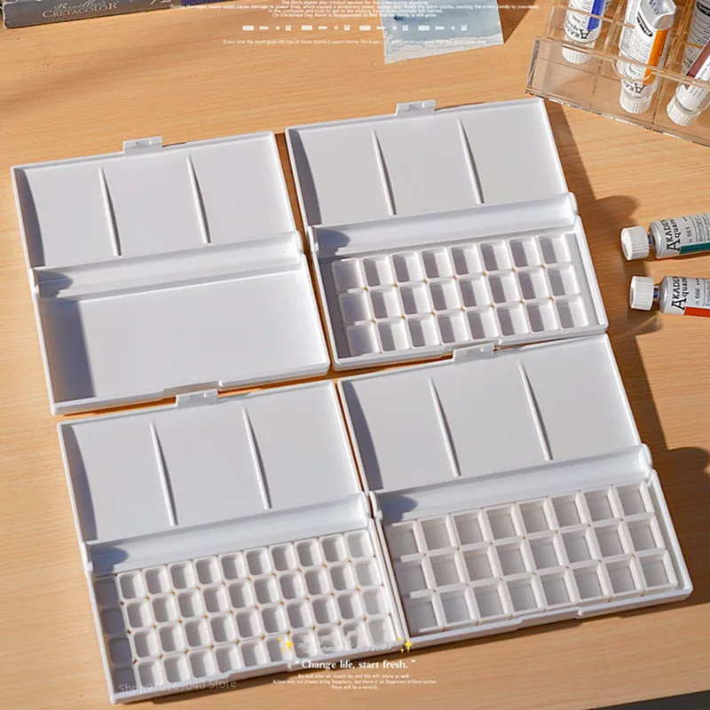 Empty-Watercolor-Box-24-Grid-1ML-2ML-Travel-Portable-Plastic-Paint-Box ...