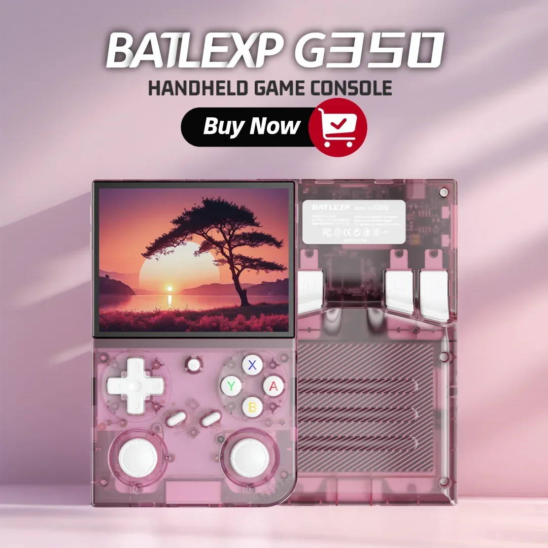 BATLEXP AMPOWN G350 Handheld Game Players 3.5 Inch IPS Portable Console Retro Video Game ...