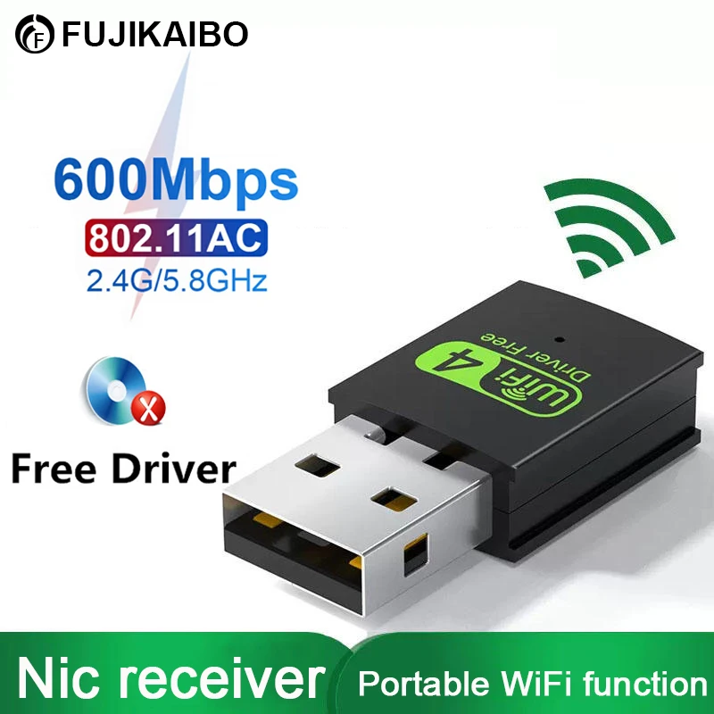 USB-WiFi-Adapter-Wireless-600Mbps-Dual-band-Ethernet-Dongle-2-4g-5GHz ...