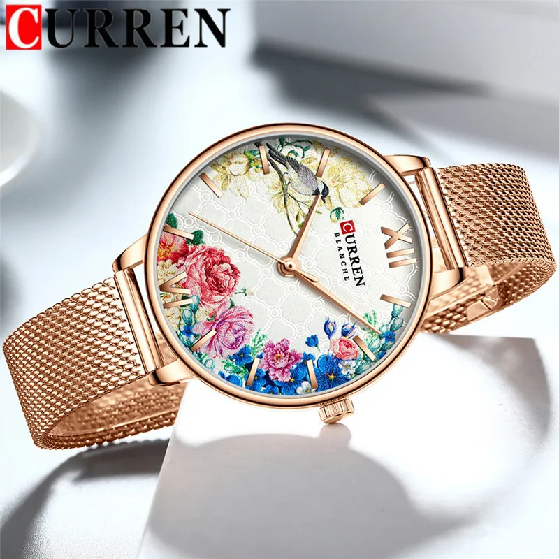 Curren Rose Gold Watch Women Watches | Curren Rose Gold Watch Women ...