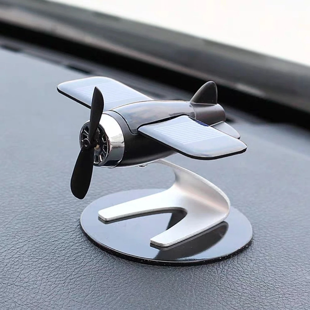 Car-Solar-Power-Car-Air-Freshener-Airplane-Rotating-Aromatherapy-Oil ...