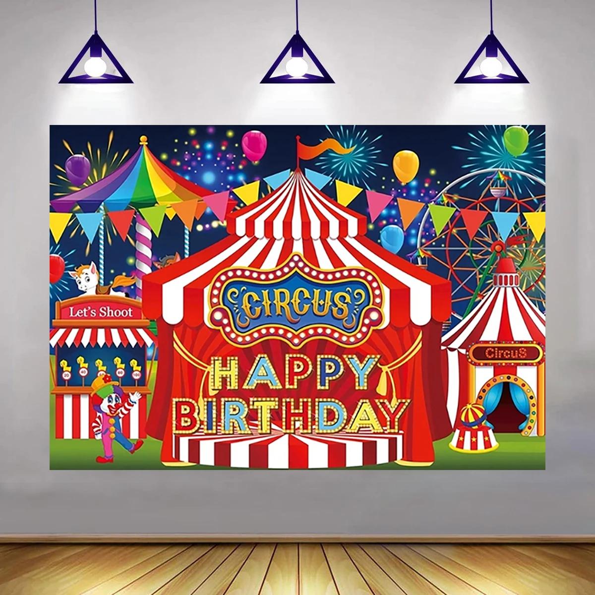 Circus Party Backdrop